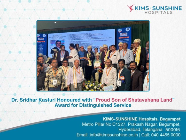 Dr. Sridhar Kasturi Honoured with “Proud Son of Shatavahana Land” Award for Distinguished ...