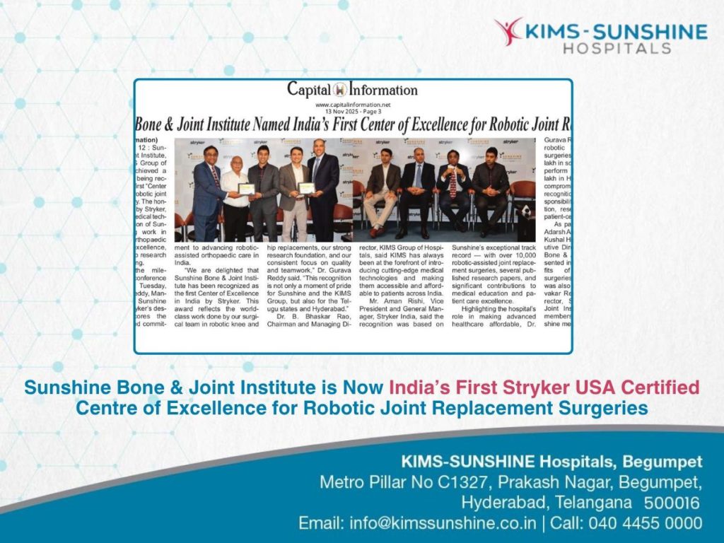 Sunshine Bone & Joint Institute is Now India’s First Stryker USA ...
